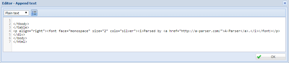 Обзор вариантов представления результата | A-Parser - парсер для профессионалов SEO
